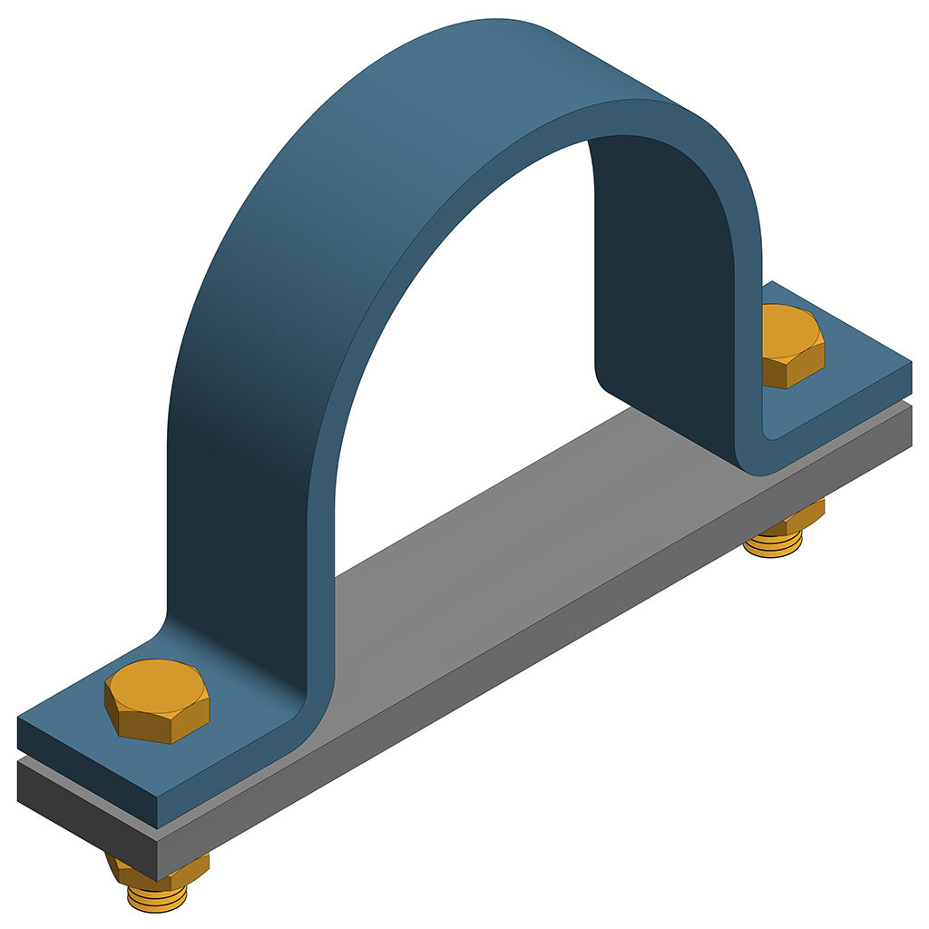 Pijpbeugel Fig. 708 | geklemd | S235JR thermisch verzinkt - Dutramex