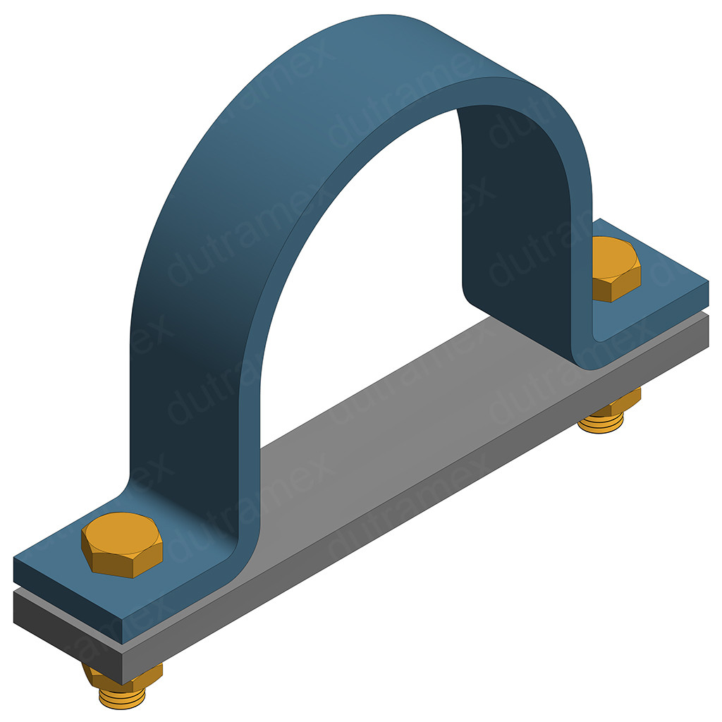 Pijpbeugel Fig. 708 | geklemd | S235JR thermisch verzinkt - Dutramex