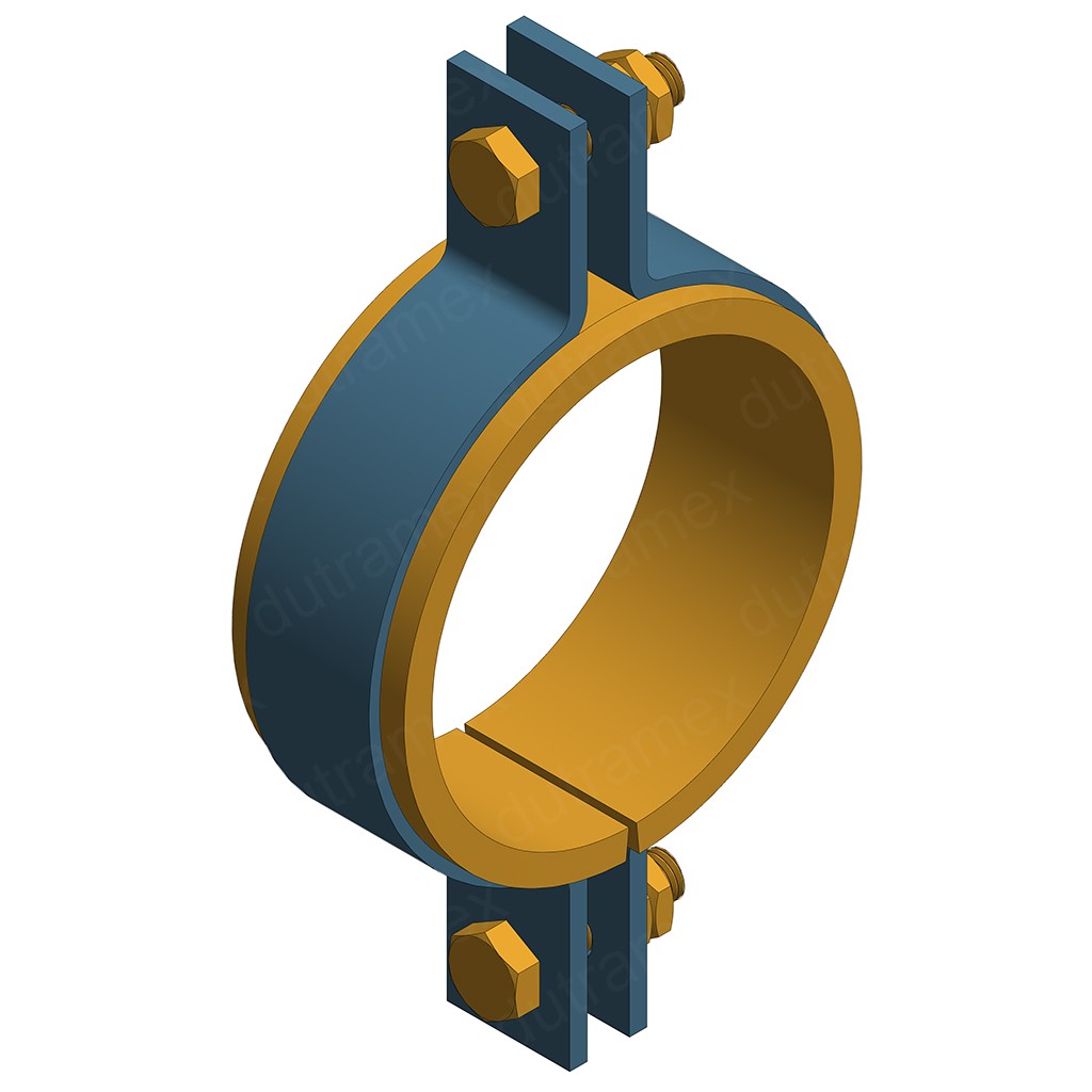 Pijpbeugel Fig. 604A | geïsoleerd t.b.v. CuNi leidingen | S235JR zwart ...